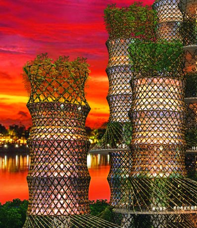 PHOTO: Bamboo Towers in Singapore