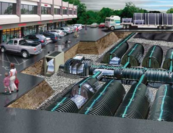 Storm water system designed for zero impact