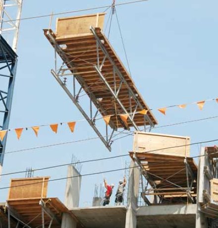 Kwason Structures crews show fine form at The Parc condominium project