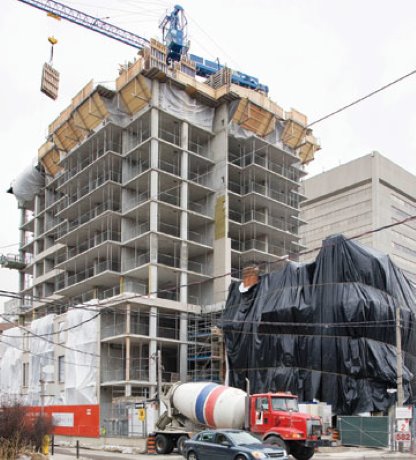 Construction continues on James Cooper Mansion condo project in Toronto
