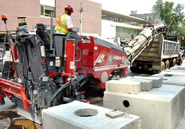 PHOTO: Construction continues on bike lanes on Sherbourne Street in Toronto