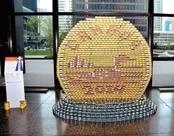 Canstruction delivers 50,000 pounds of food
