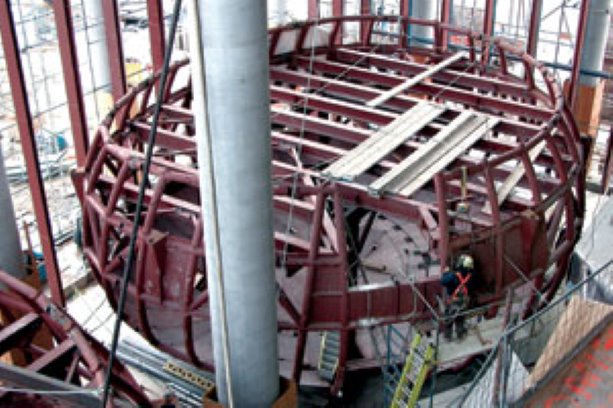 Innovative, space-age lecture hall pods