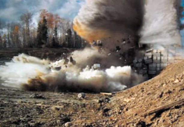 Concrete dam blown up for documentary