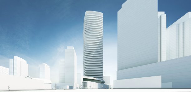 PHOTO: Bosa builds a tower in Seattle