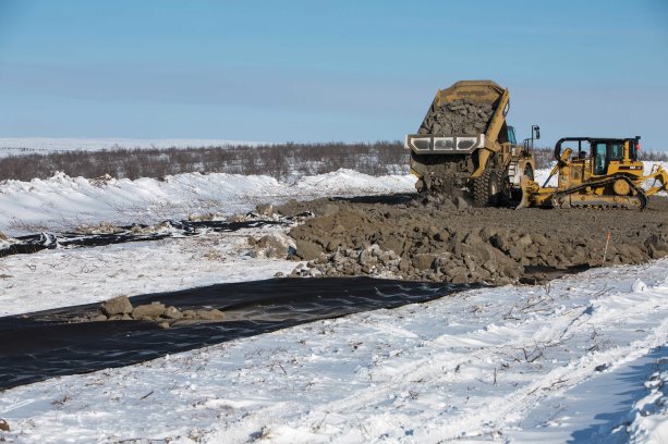 Arctic roadbuilding presents icy challenges