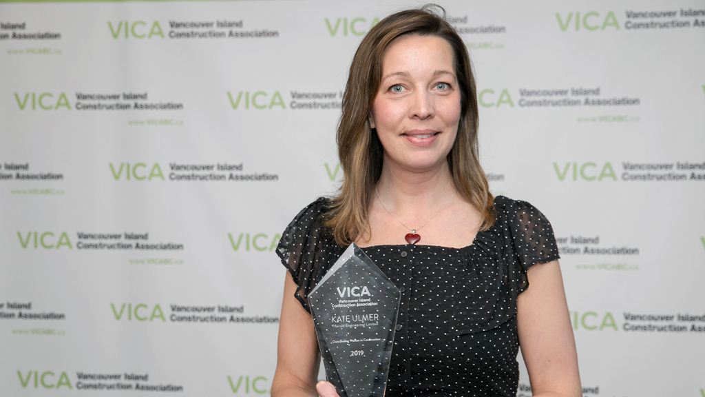 Ulmer recognized as VICA’s outstanding woman in construction
