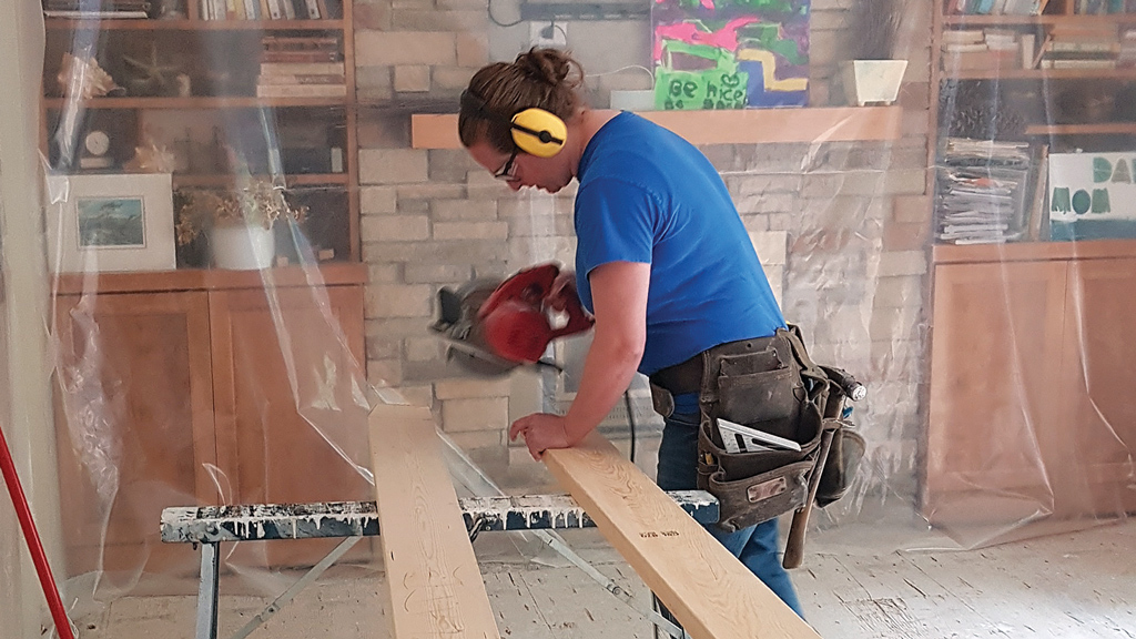 Verge built up her construction career from a childhood dream