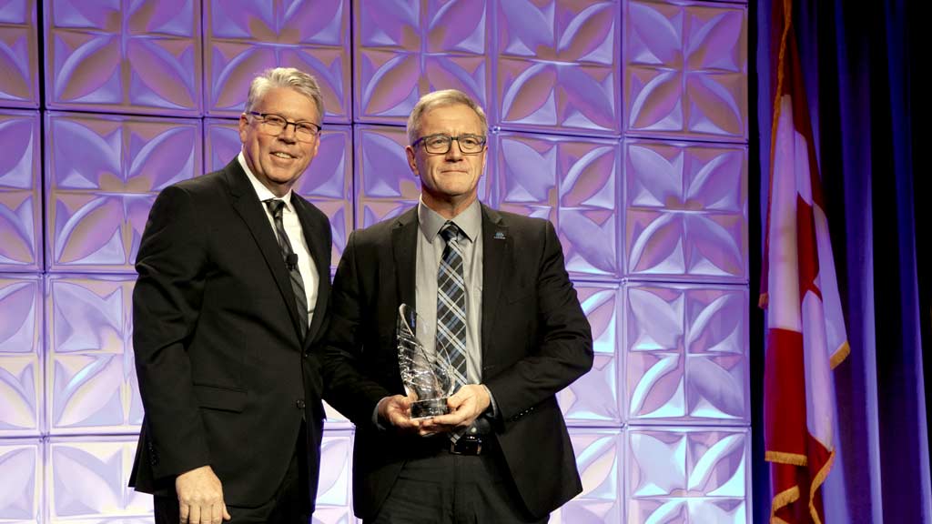 Lyall honoured by IFEBP for his volunteer work