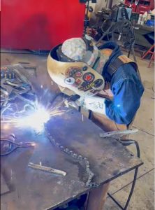 Young welder gets creative with Grade 4 school science project on ...