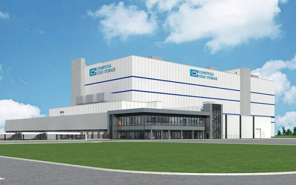 Towering column of blue racks forms to become Conestoga cold storage ...