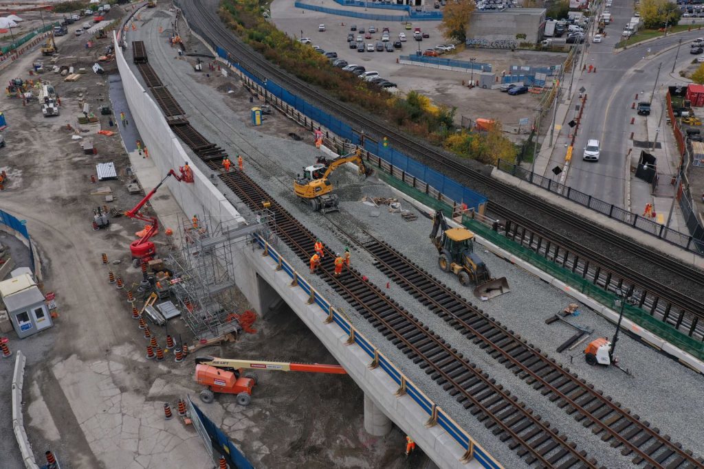 East Harbour Transit Hub bustling with construction activity