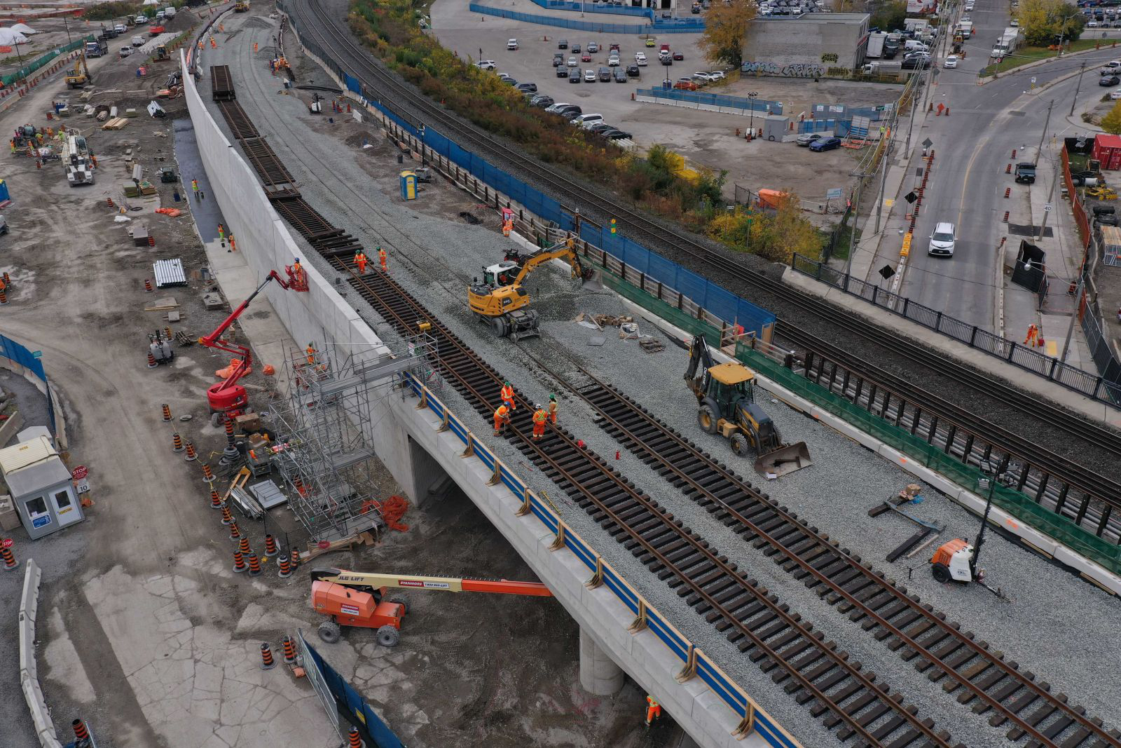 East Harbour Transit Hub bustling with construction activity